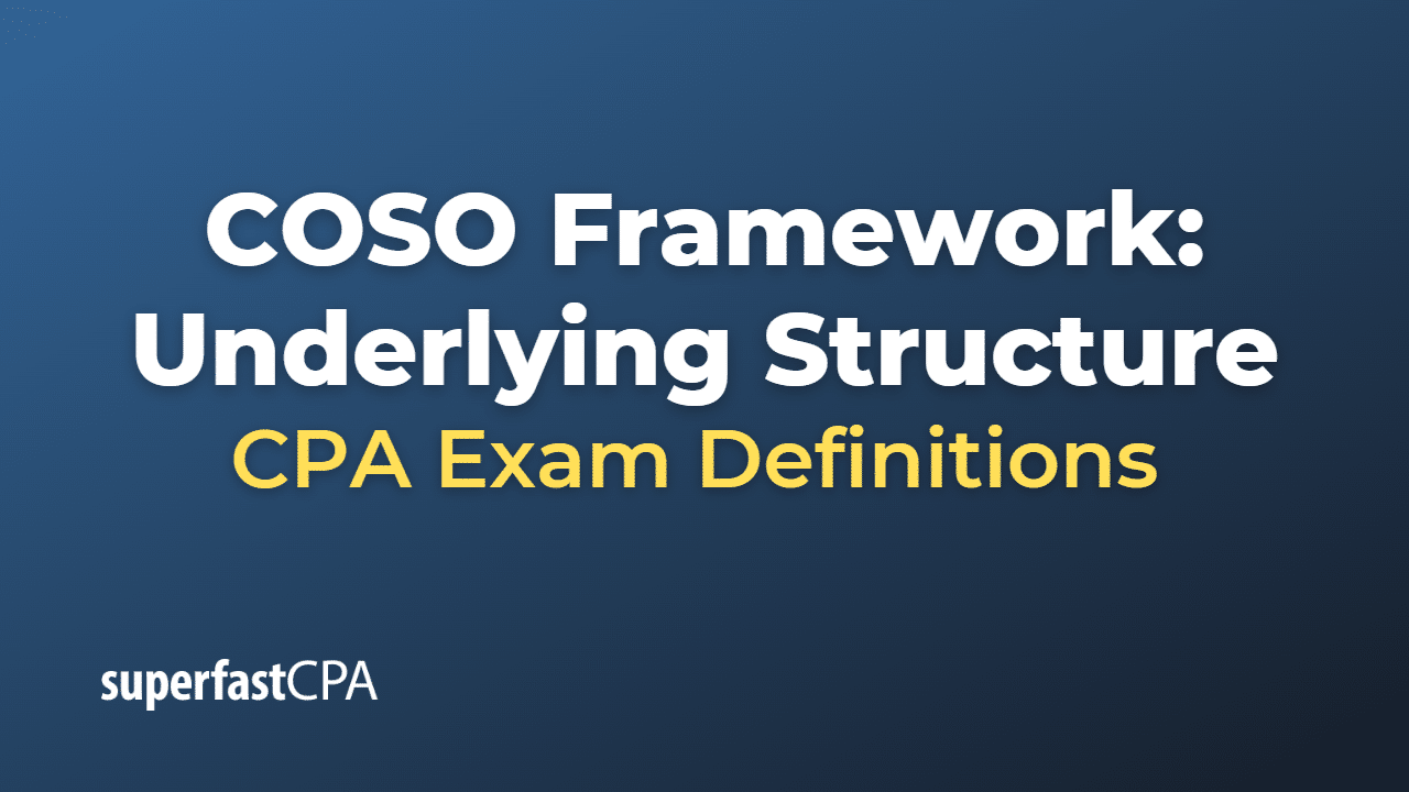 COSO Framework: Underlying Structure – CPA Exam Definitions ...