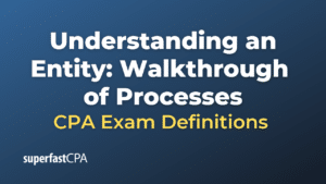 Understanding an Entity: Walkthrough of Processes - CPA Exam Definitions