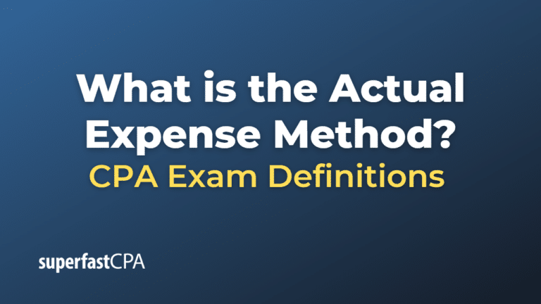 What is the Actual Expense Method? – SuperfastCPA CPA Review