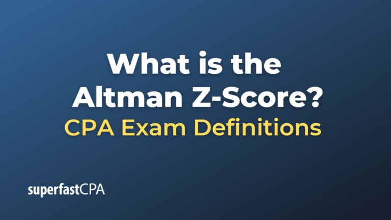 What is the Altman Z-Score? – SuperfastCPA CPA Review