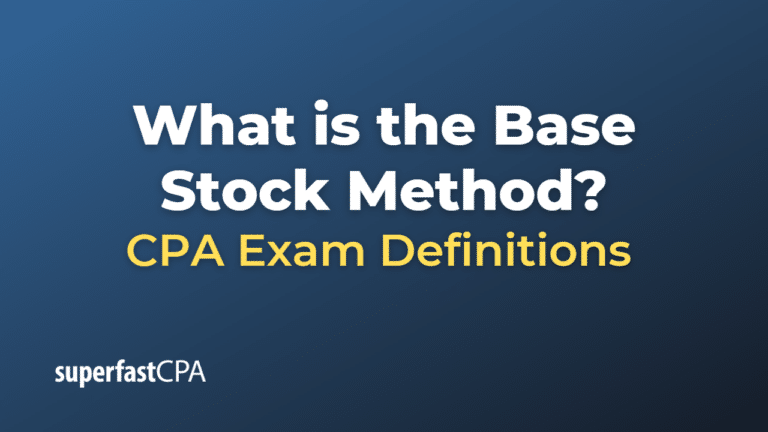 What is the Base Stock Method?