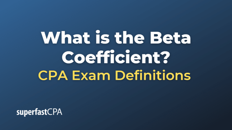 What is the Beta Coefficient? – SuperfastCPA CPA Review