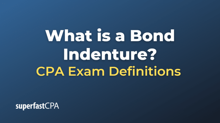 What is a Bond Indenture?