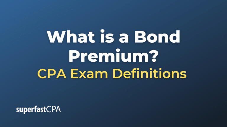 What is a Bond Premium?