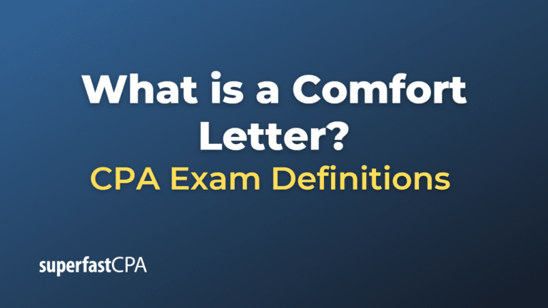 What is a Comfort Letter? – SuperfastCPA CPA Review