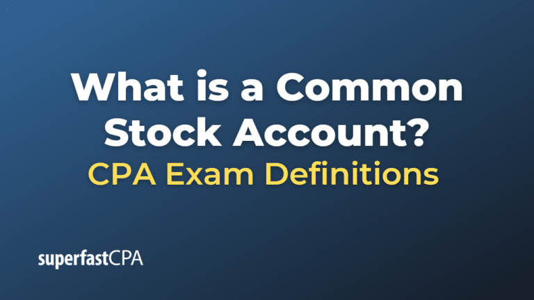 What is a Common Stock Account?