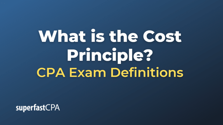 What is the Cost Principle? – SuperfastCPA CPA Review