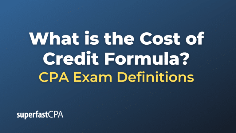 What is the Cost of Credit Formula? – SuperfastCPA CPA Review