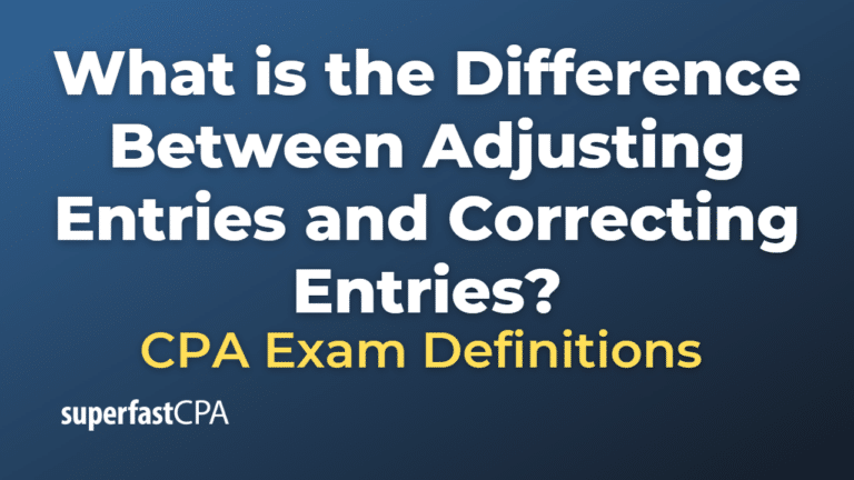What is the Difference Between Adjusting Entries and Correcting Entries ...