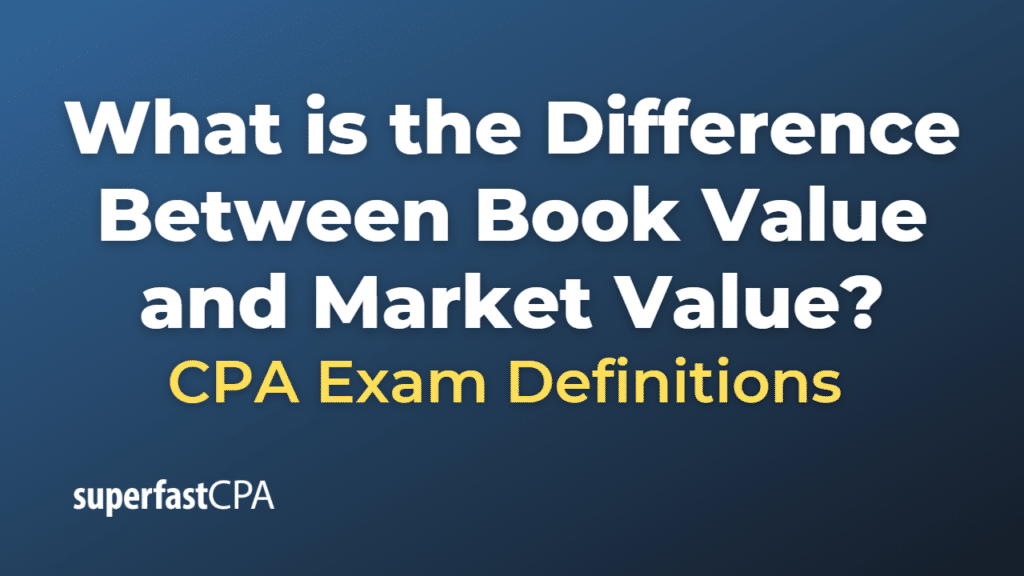 What Is The Difference Between Book Value And Market Value 