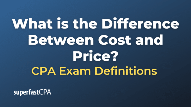 What is the Difference Between Cost and Price? – SuperfastCPA CPA Review