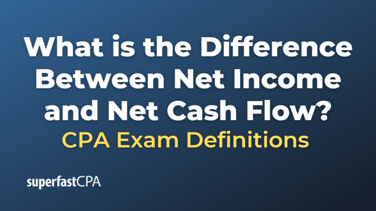 What is the Difference Between Net Income and Net Cash Flow ...