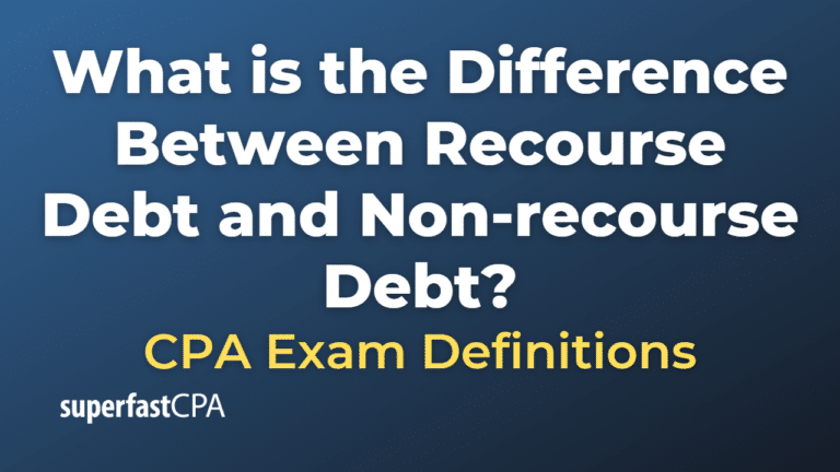 What is the Difference Between Recourse Debt and Non-recourse Debt ...