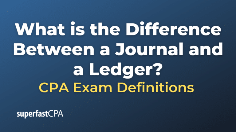 What is the Difference Between a Journal and a Ledger? – SuperfastCPA ...