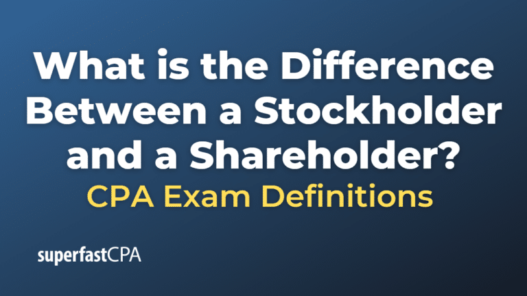 What is the Difference Between a Stockholder and a Shareholder ...