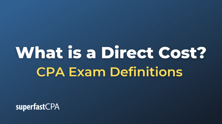 What is a Direct Cost?