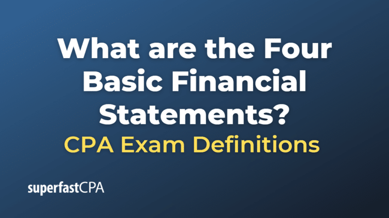 What are the Four Basic Financial Statements?