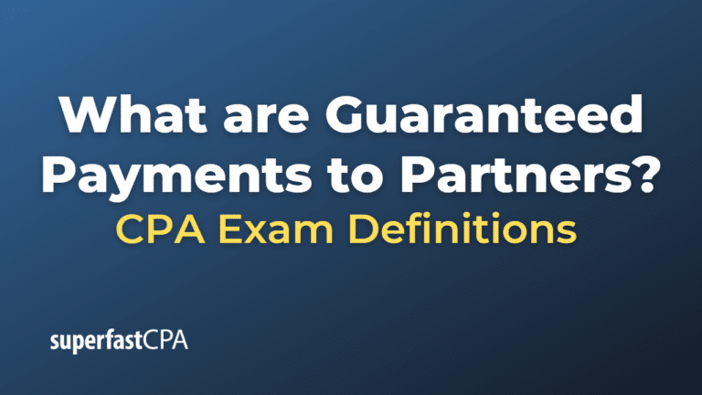 What are Guaranteed Payments to Partners? – SuperfastCPA CPA Review