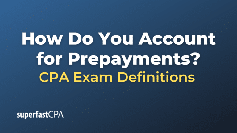 How Do You Account for Prepayments?
