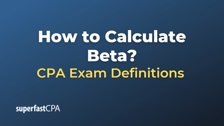 How to Calculate Beta? – SuperfastCPA CPA Review