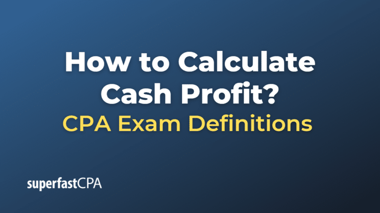 How to Calculate Cash Profit?