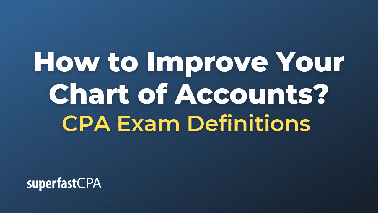 How to Improve Your Chart of Accounts? – SuperfastCPA CPA Review