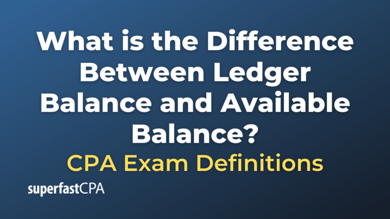 What is the Difference Between Ledger Balance and Available Balance ...