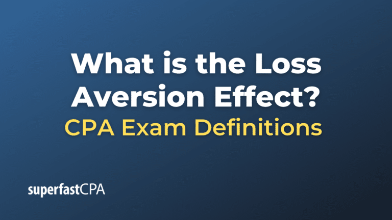 What is the Loss Aversion Effect?