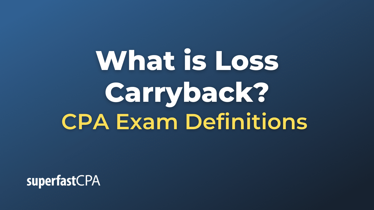 What is Loss Carryback? – SuperfastCPA CPA Review