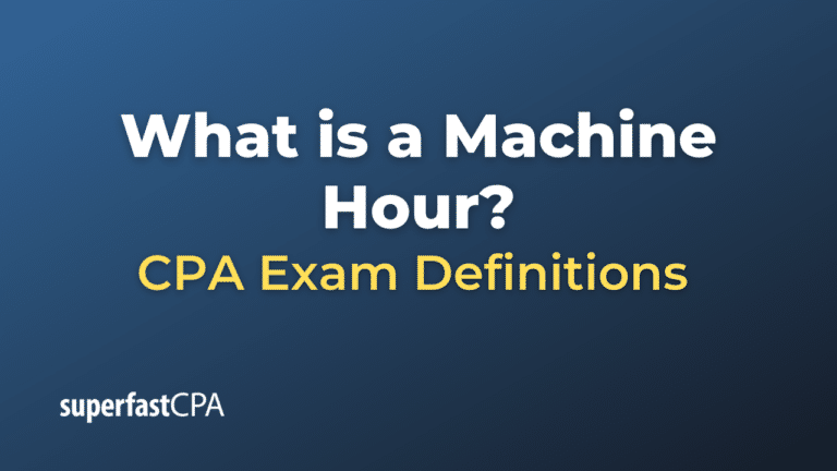 What is a Machine Hour? – SuperfastCPA CPA Review