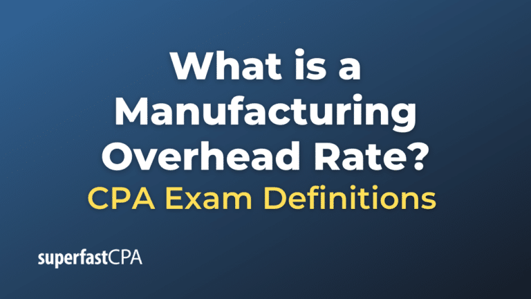 What is a Manufacturing Overhead Rate? – SuperfastCPA CPA Review