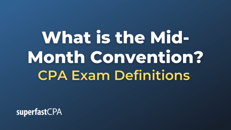 What is the Mid-Month Convention?