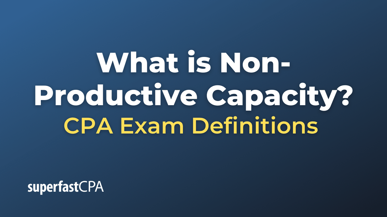 What is Non-Productive Capacity? – SuperfastCPA CPA Review