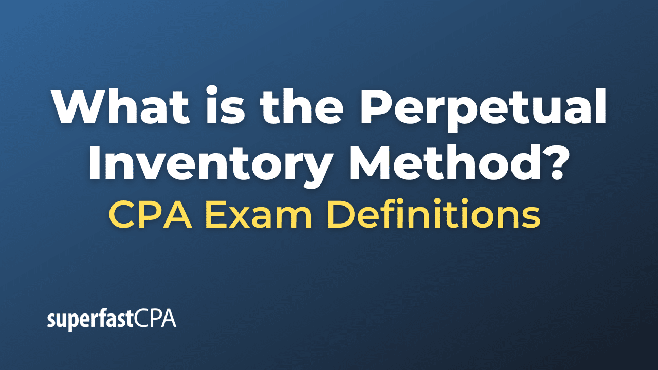 Perpetual Inventory Example