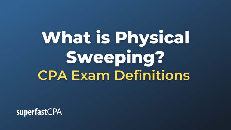 What is Physical Sweeping?
