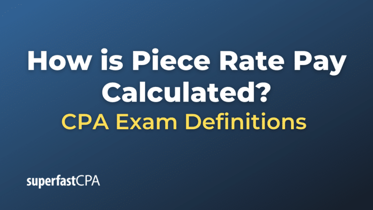How is Piece Rate Pay Calculated?