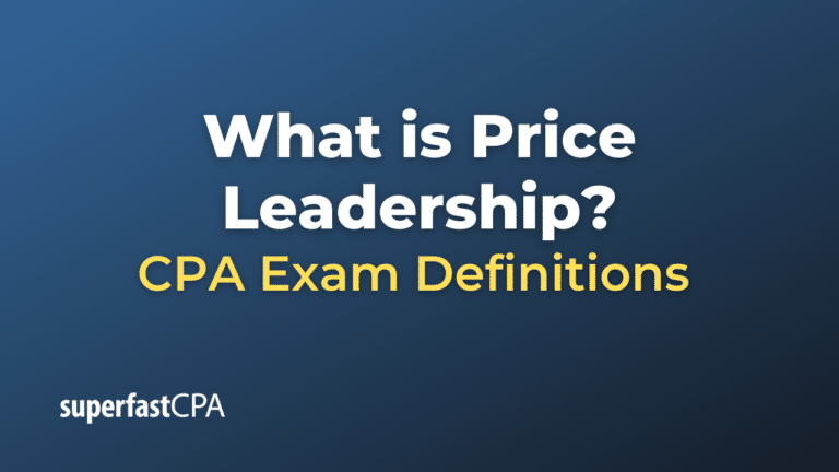 What is Price Leadership?