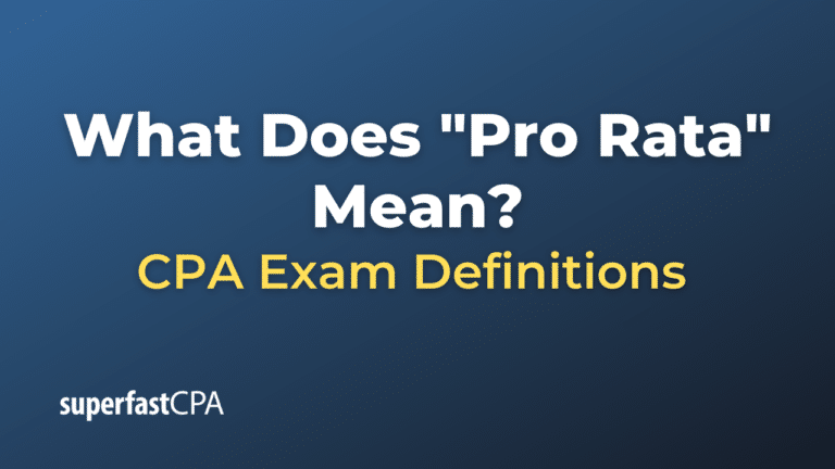 What Does “Pro Rata” Mean? – SuperfastCPA CPA Review