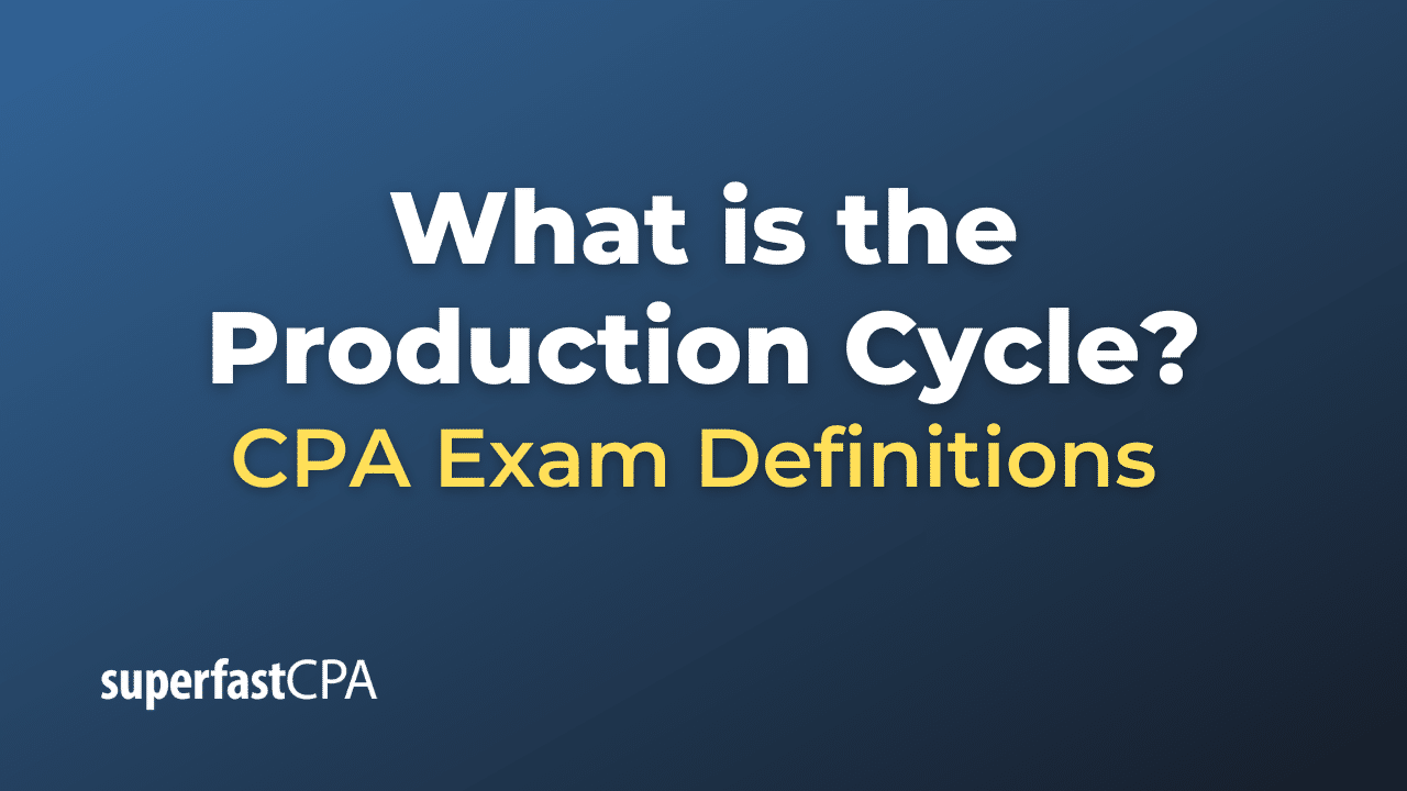 What is the Production Cycle? – SuperfastCPA CPA Review