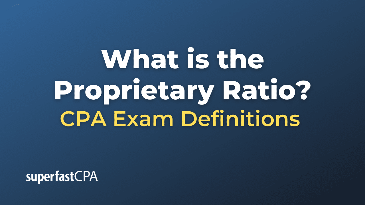 What is the Proprietary Ratio? – SuperfastCPA CPA Review