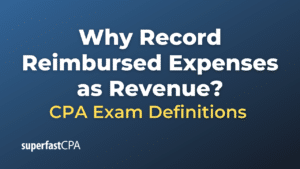 Why Record Reimbursed Expenses as Revenue?