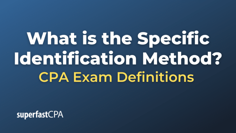 What is the Specific Identification Method? – SuperfastCPA CPA Review