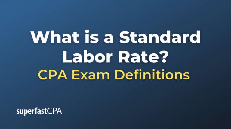 What is a Standard Labor Rate?