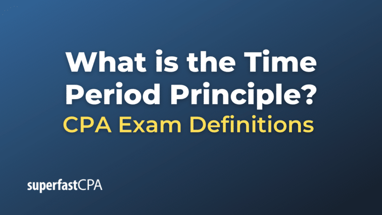 What is the Time Period Principle?