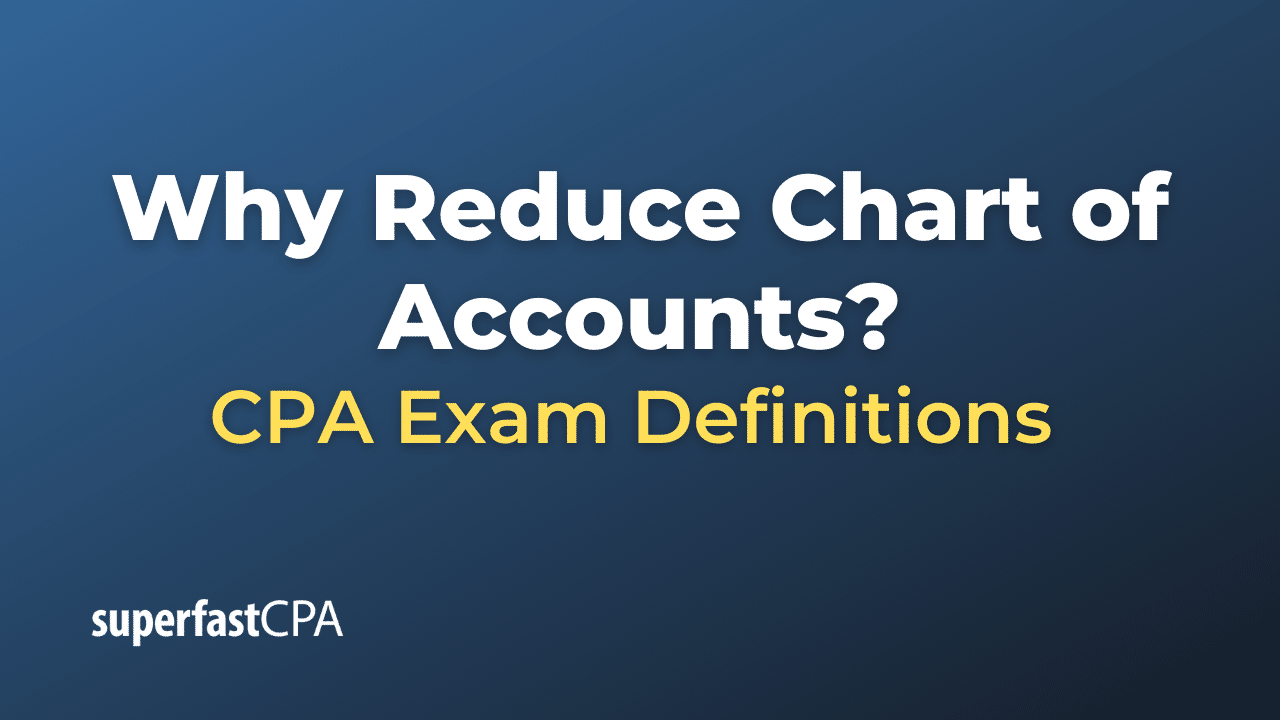 Why Reduce Chart of Accounts? – SuperfastCPA CPA Review