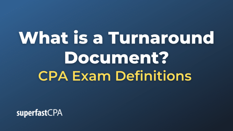 What is a Turnaround Document? – SuperfastCPA CPA Review