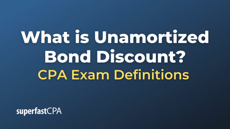 What is Unamortized Bond Discount? – SuperfastCPA CPA Review
