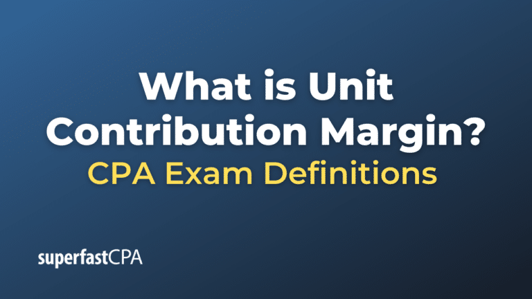 What is Unit Contribution Margin? – SuperfastCPA CPA Review