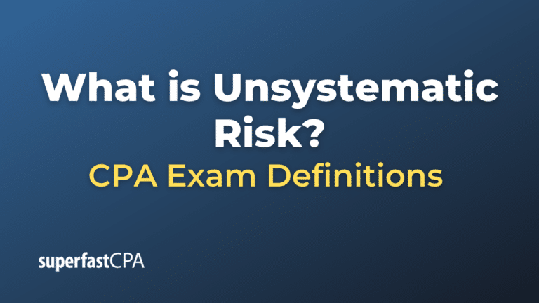 What is Unsystematic Risk?