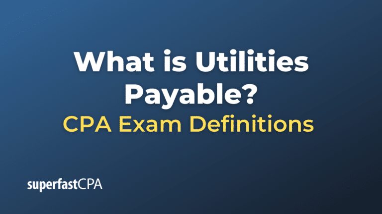 What is Utilities Payable?